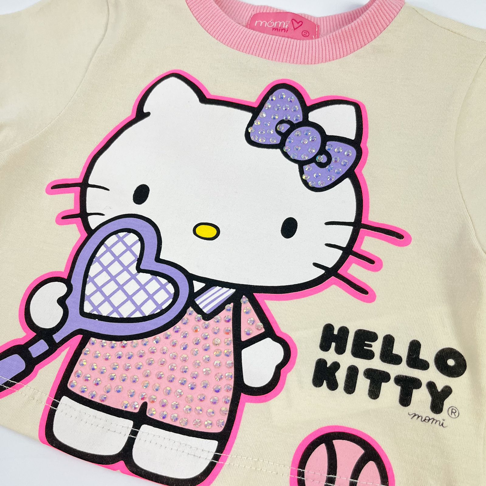 Conjunto Infantil Momi Hello Kitty Tenista especiais da Árvore Mágica Conjunto Infantil Momi Hello Kitty Tenista especiais da Árvore Mágica